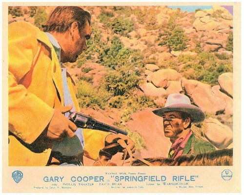 Springfield Rifle Original Lobby Card Gary Cooper Western Color 1952 | eBay
