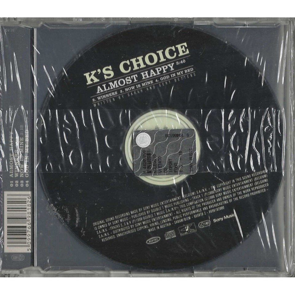 K's Choice CD'S Single Almost Happy / Double T Music – 6698182 Sealed | eBay