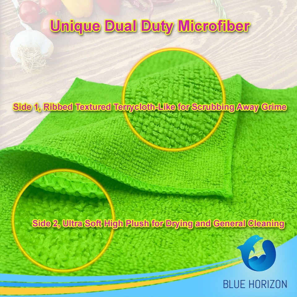 Microfiber Towel Cleaning Wash-Cloth Rag 36-Pack 16x16 Car Polish Dry ...