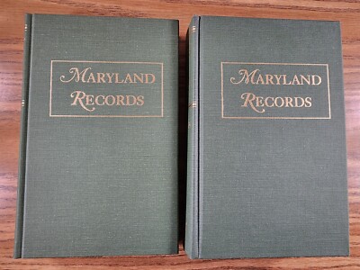 2 Maryland Records Colonial Revolutionary County Church Genealogy Book ...