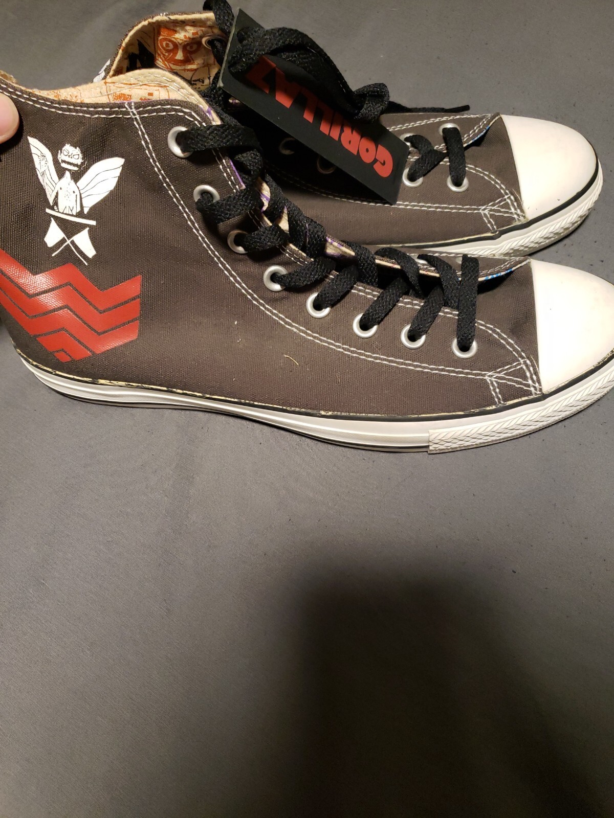 Size 10.5 - Converse Chuck Taylor All Star Motorcycle High x Gorillaz ...