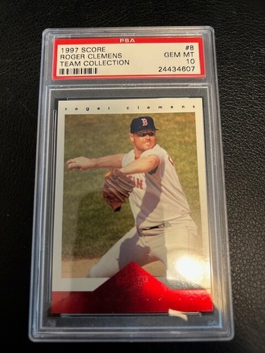 1997 Score Team Collection #8, Roger Clemens Red Sox, PSA 10 - Set ...