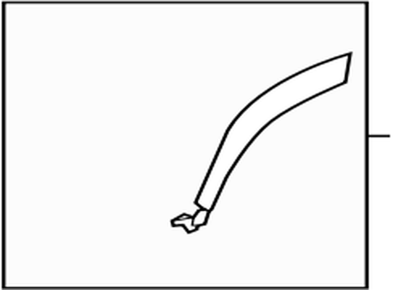 75062-78011 Toyota Moulding, rear door, outside upper rear lh ...