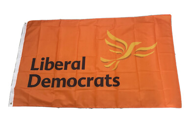 The Liberal Democrats Flag 5ft by 3ft - The Lib Dems Equality For The ...