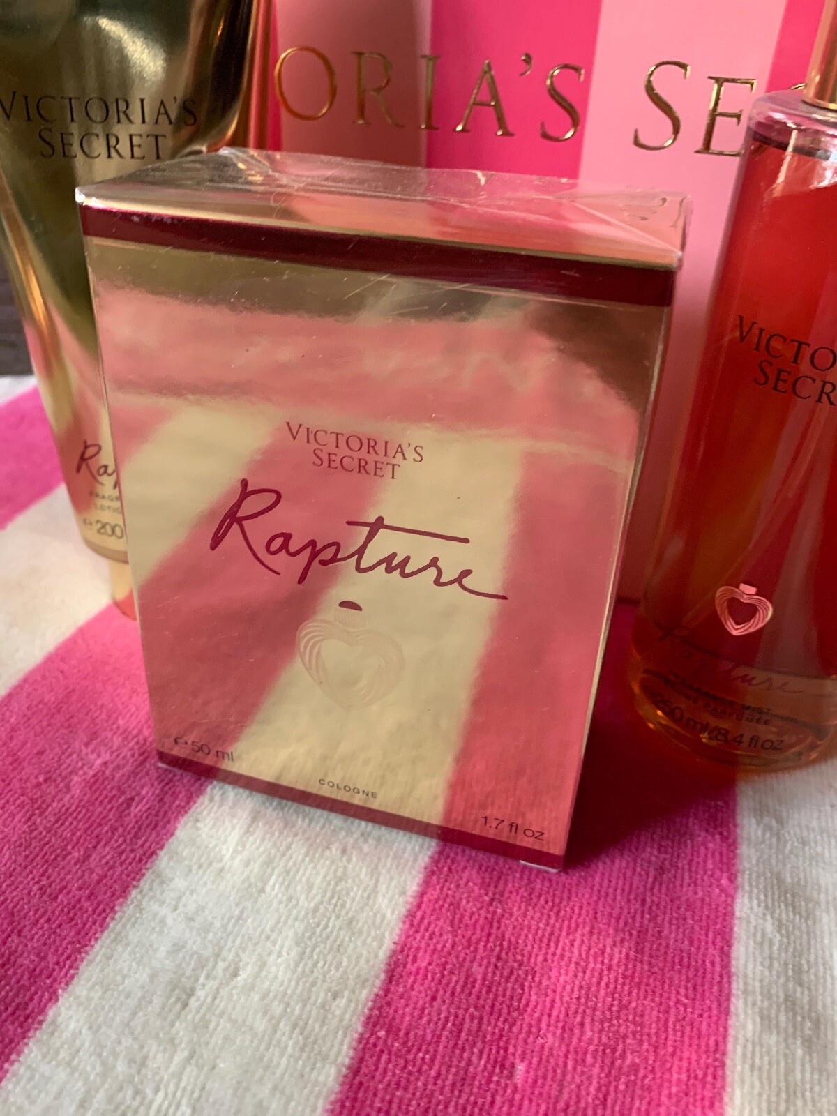 Rare Victoria’s Secret Rapture cologne Full Size Lotion & Mist Parfum ...