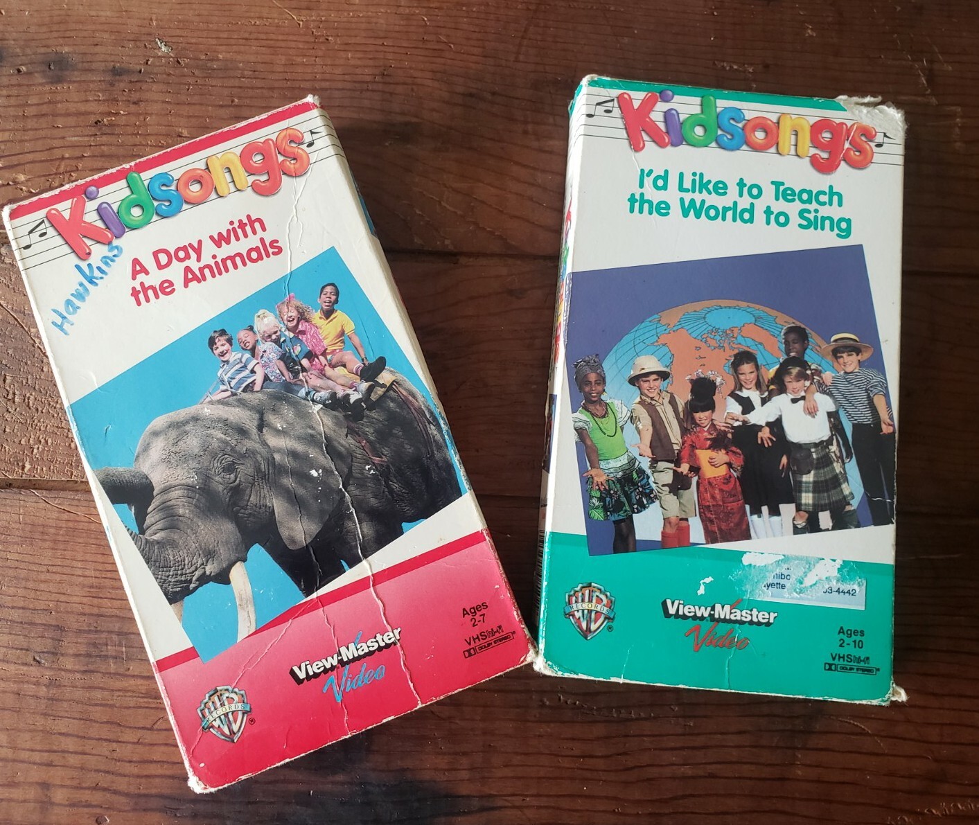 Kidsongs VHS Lot Like To Teach The World To Sing Day With The Animals ...