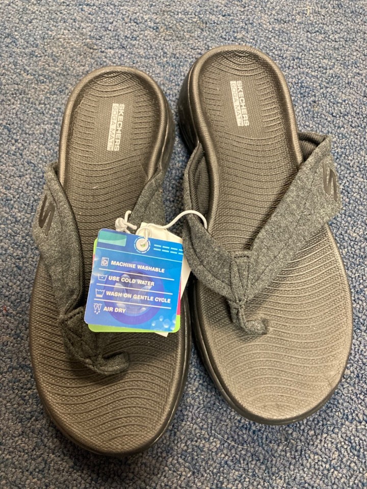 Skechers GOWALK FLIP FLOP Ladies Sandals On-The-Go 600 Black Sz 7 ...