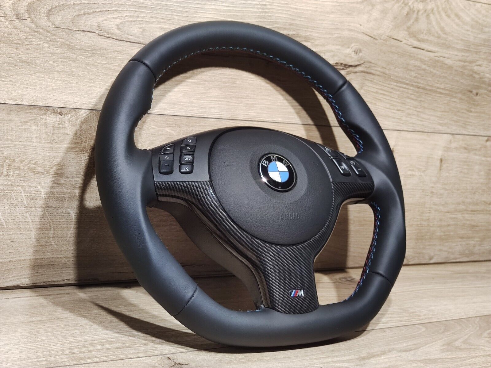 BMW E46 M3 Volant Fond Plat Véritable Nappa Carbone E39 E46 E53 | eBay