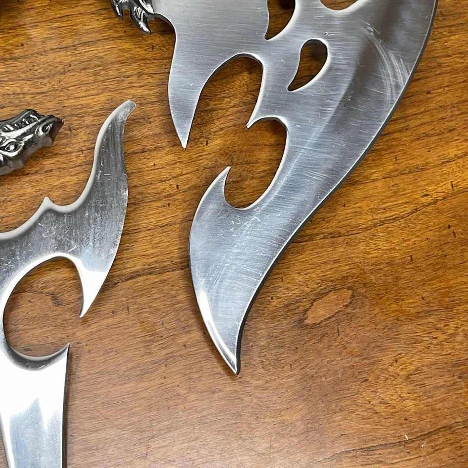 EMBLAZON OF KNIFE DAGGER STAINLESS STEEL BLADE- HK 56071-2 Headed ...