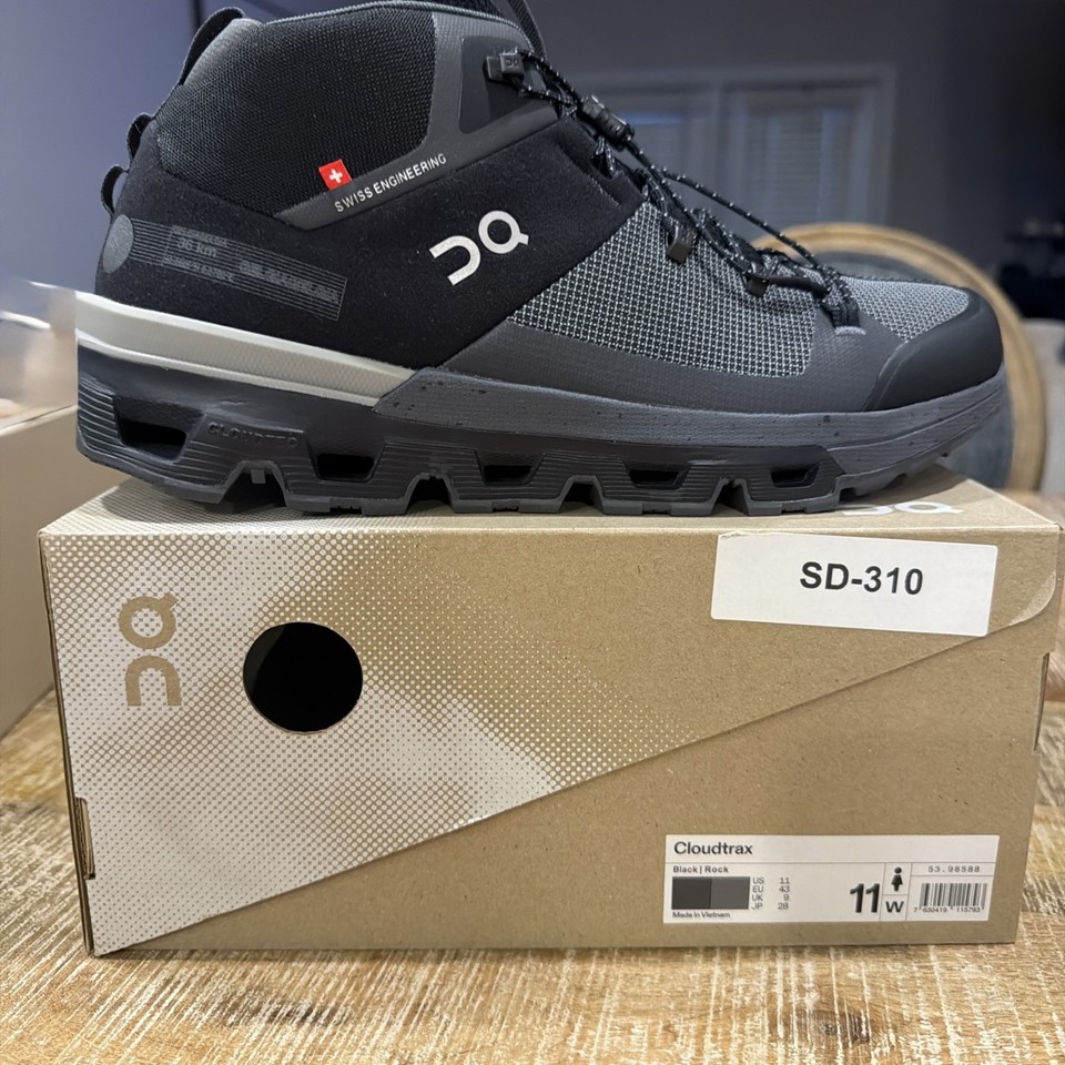 OnCloud Cloudtrax Women’s Hiking Boots Size 11 New In Box Black Waterproof | eBay