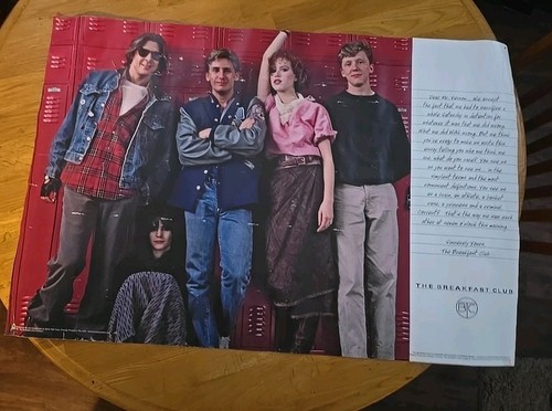 Vintage Breakfast Club LOCKERS poster. Acceptable Condition. Late '80s ...
