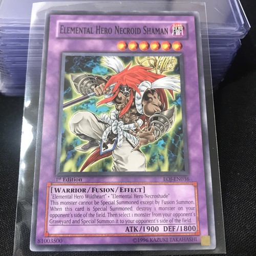 Yu-Gi-Oh! TCG Elemental Hero Necroid Shaman Enemy of Justice EOJ-EN036 ...