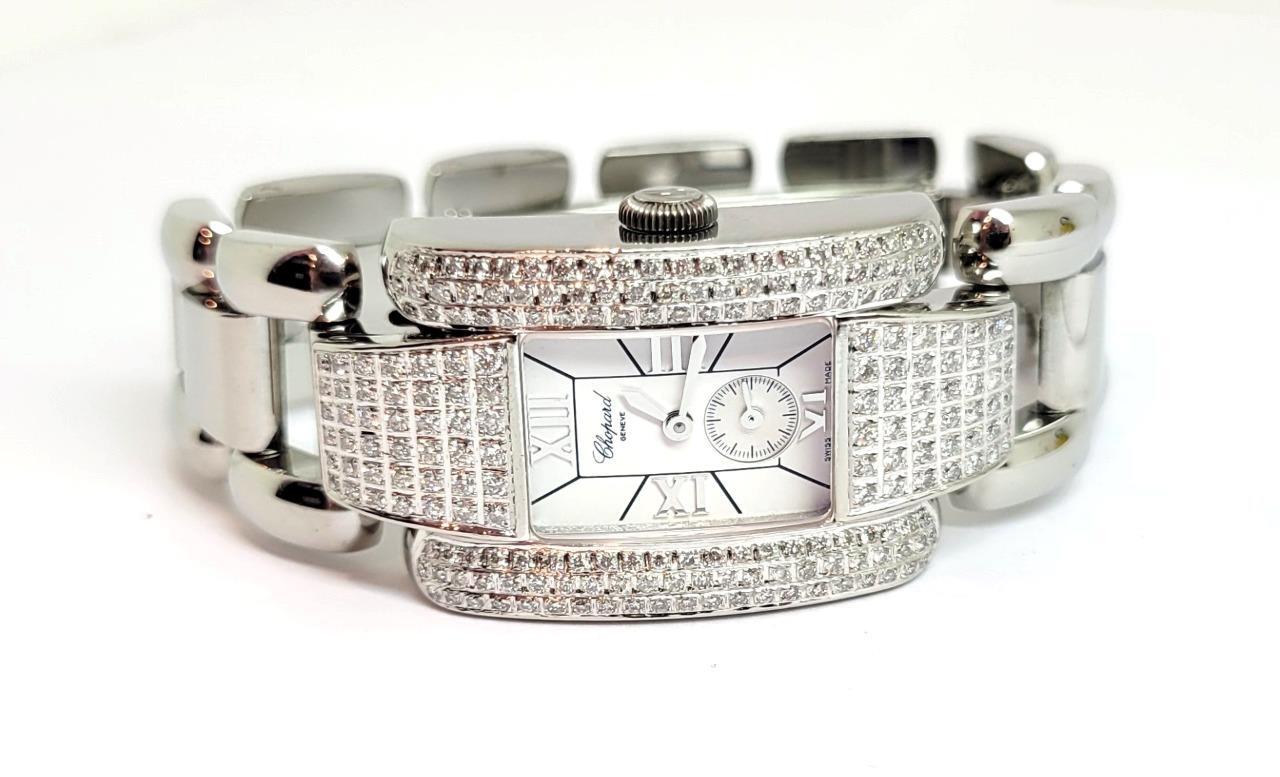 S/Steel Ladies CHOPARD La Strada Quartz Watch Ref 8357 with Diamonds ...