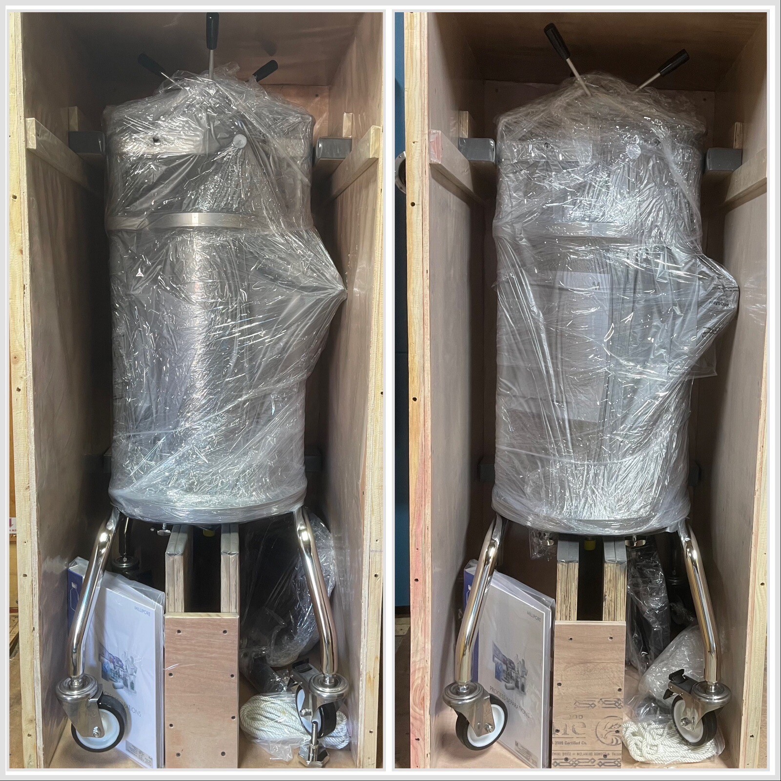 (Lot of 2) Millipore GA201711 QuikScale® Chromatography Column 200 x ...