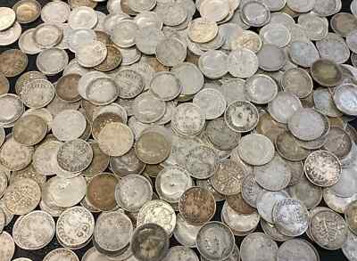 Pre 1920 Silver British Threepence 3d Coin Christmas Pudding Choose ...