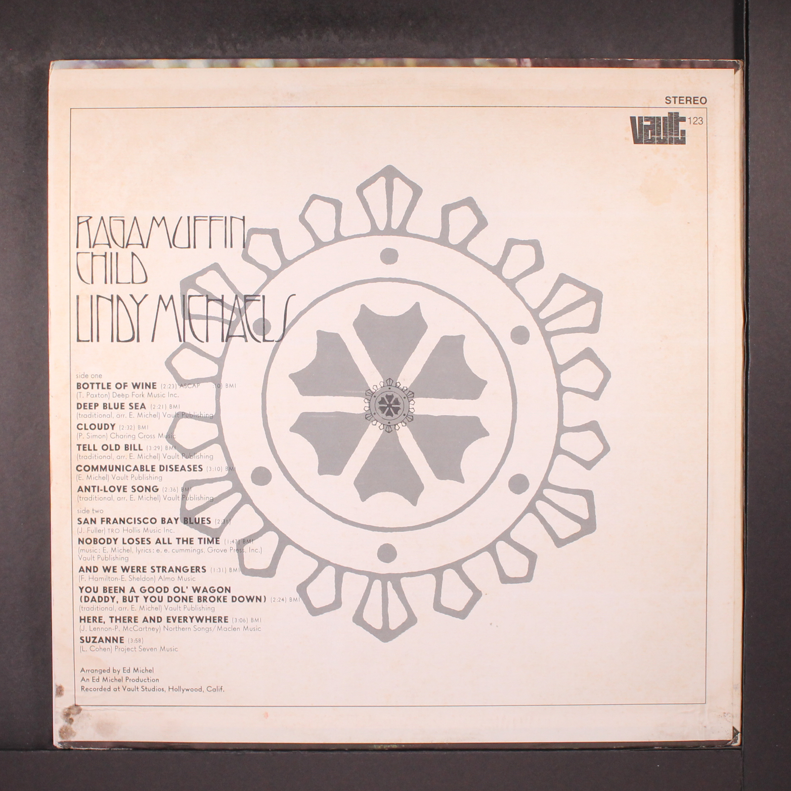 LINDY MICHAELS: ragamuffin child VAULT 12" LP 33 RPM | eBay