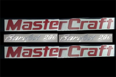 MasterCraft boat Emblem 50" red + Barefoot + FREE FAST delivery DHL ...