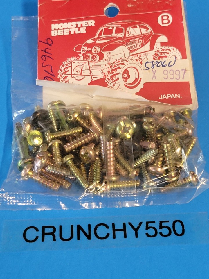 Vintage Tamiya Monster Beetle Screw Bag B X9997 OEM Japan Old Stock RC ...