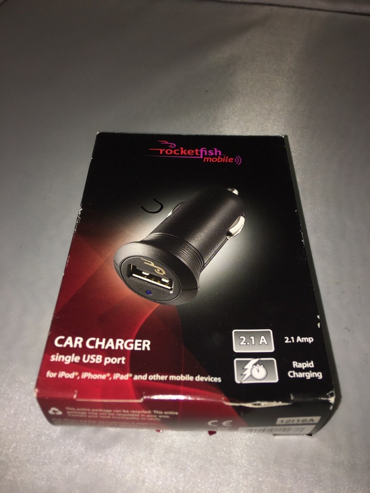 rocketfish car charger single usb port RF-DC1U2N used | eBay