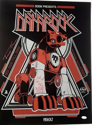 DATAROCK Signed 18X24 Scion 2009 Concert Poster Ben Esser JSA #EE11623 ...