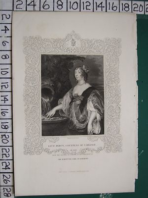 c1845 ANTIQUE PRINT ~ LUCY PERCY COUNTESS OF CARLISLE | eBay UK