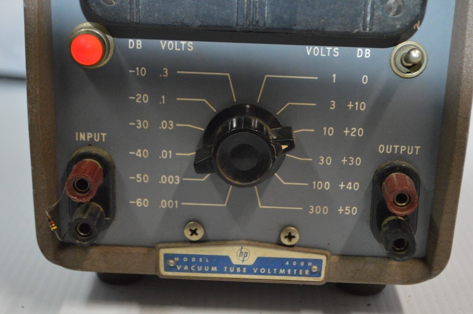 Hewlett Packard model 1051 vacuum tube voltmeter | eBay