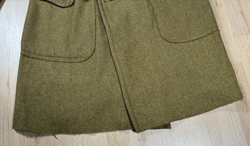 WW1 era US Army Wool Shawl Overcoat Trench Coat Military British Made w ...