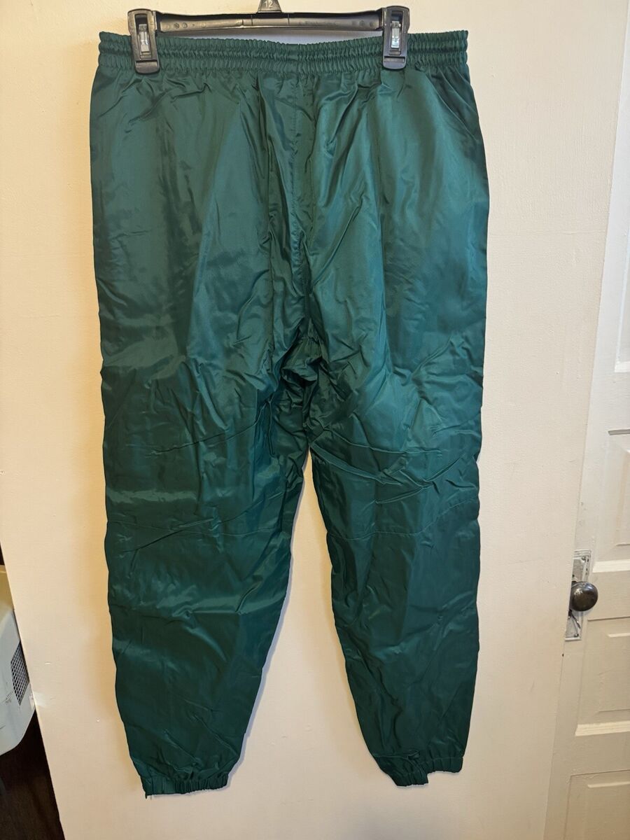 Vintage Adidas Pants Mens M Green Zip Ankle Y2K Track Swishy Vintage Adidas Pants Mens M Green Zip Ankle Y2K Track Swishy