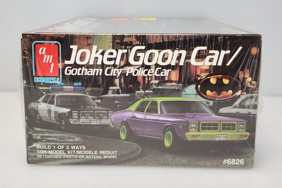 1989 AMT ERTL Joker Goon Car Gotham Police Car 1/25 Plastic Kit 6826 ...