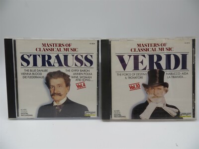 Masters of Classical Music ? Lot of 2 CD's ? Strauss ? Verdi | eBay