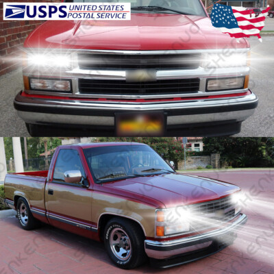For Chevy C1500 C2500 C3500 1990-1998 4X 6000K LED Headlight Hi/Lo Beam ...
