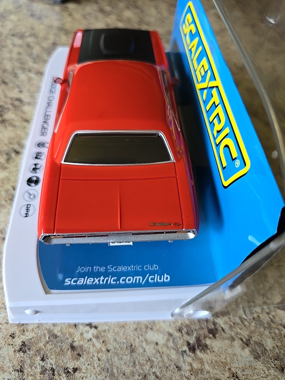 Scalextric C4065 Dodge Challenger Red Black 1/32 Slot Car | eBay