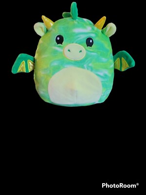 Squishmallows Green Tie Dye Dragon Plush 2020 Mystery Squad 8” - EUC ...