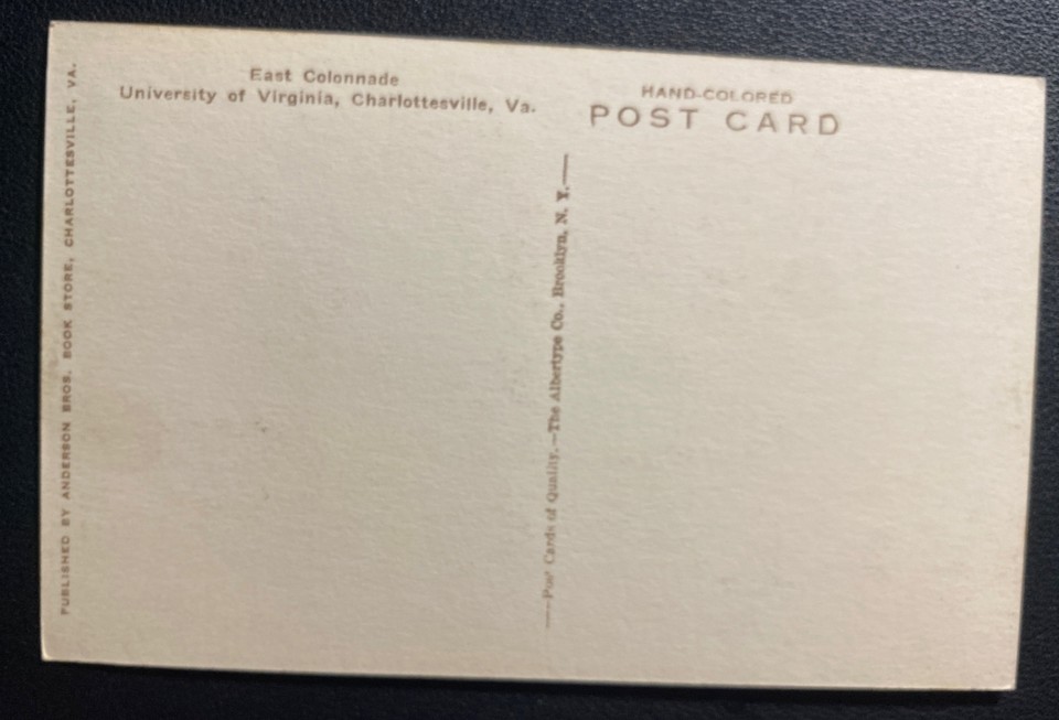 Mint USA Picture Postcard University Of Virginia Charlottesville VA | eBay