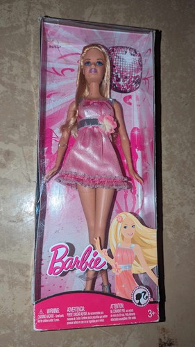 Barbie Fashion Fever Disco Ball Barbie in Pink Mini Dress 2008 Mattel ...