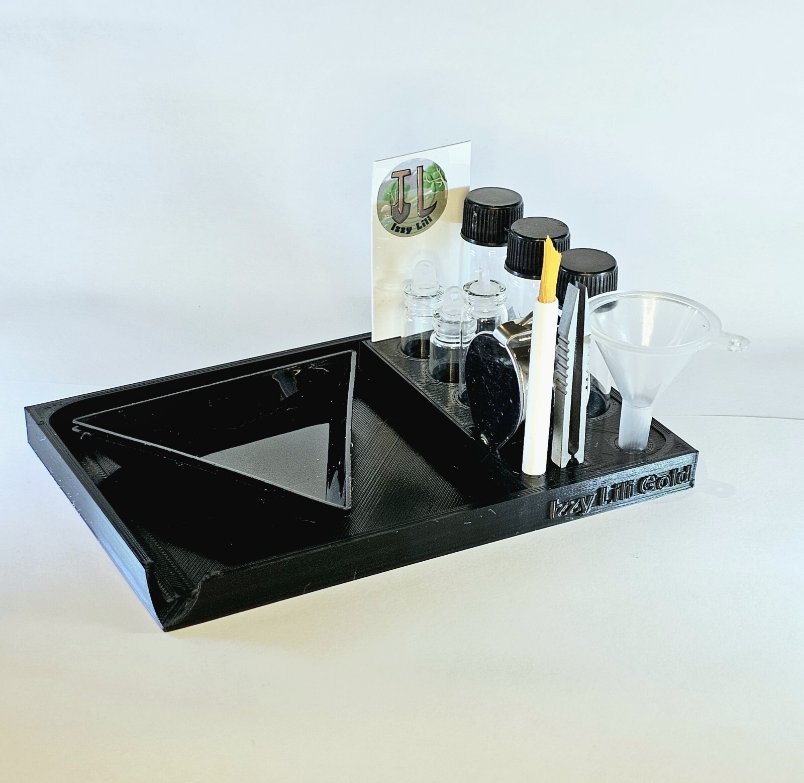 Gold Prospecting Sorting Weigh Tray Classifier Kit Vials Tweezer Loupe ...