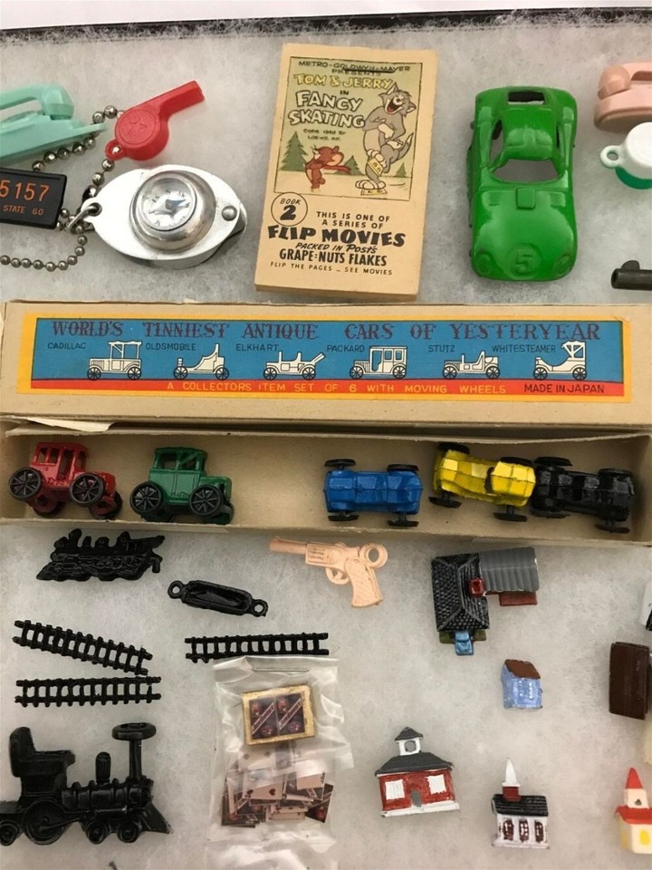ANTIQUE Vintage Miniature Collection 50's~ 60's~70s cast iron train ...