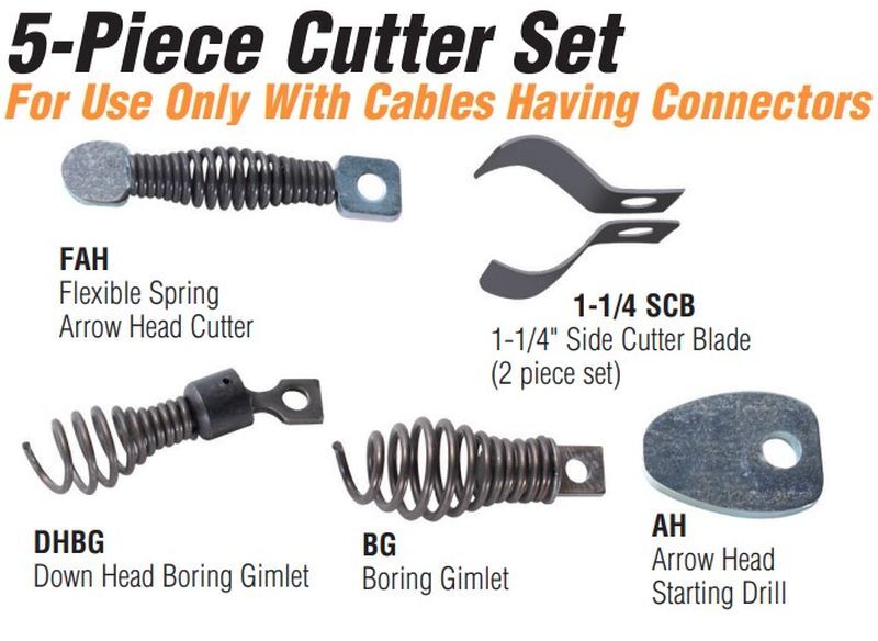 General Wire Super-Vee Electric Drain Cleaner w/ 25' x 1/4" & 25' x 3/8 ...