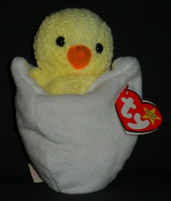 TY EGGBERT the BABY CHICK BEANIE BABY with NEAR PERFECT TAG - SEE PICS ...