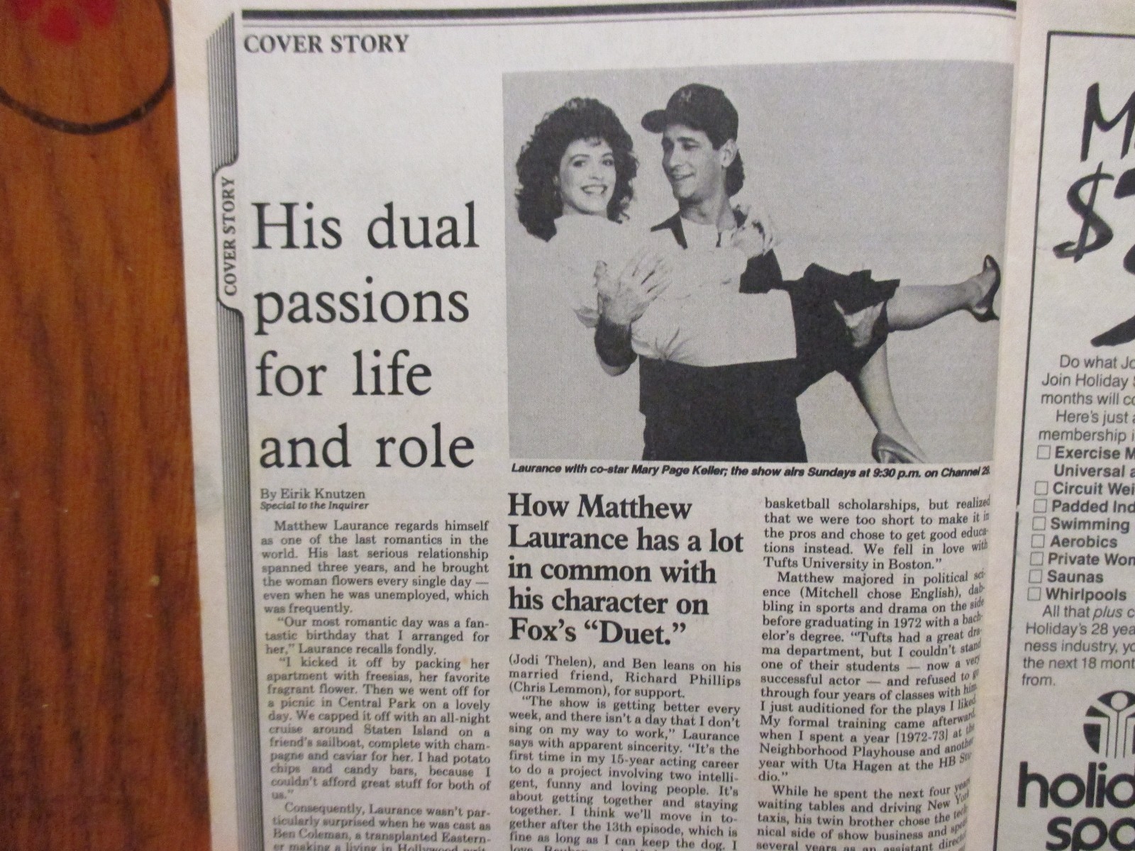 May 31, 1987 Philadelphia Inquirer TV Week(MATTHEW LAURANCE/MARY PAGE ...