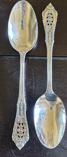 Wallace Sterling Silver Rosepoint Teaspoons 2 Total (54 Grams) | eBay