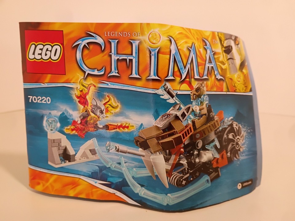 LEGO LEGENDS OF CHIMA: Strainor's Saber Cycle (70220) 100% Complete w ...