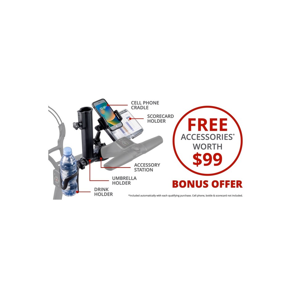 Motocaddy M7 Ultra Remote Electric Golf Caddy with Free Accessory Pack ...
