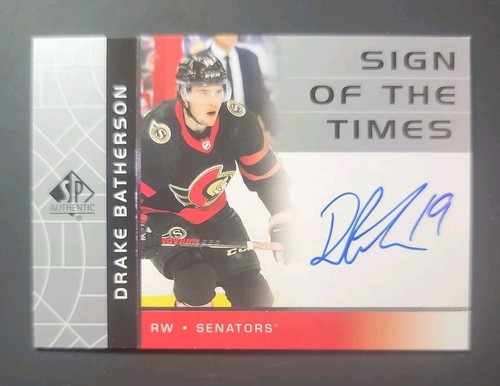 2022-23 SP Authentic - 2002-03 Retro Sign of the Times Drake Batherson ...