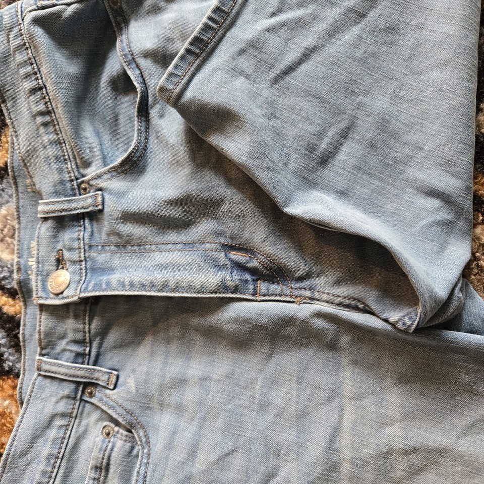 Good Fellow Men's Light Blue Jean Shorts Slim Fit Size 34 Trutemp 365 ...