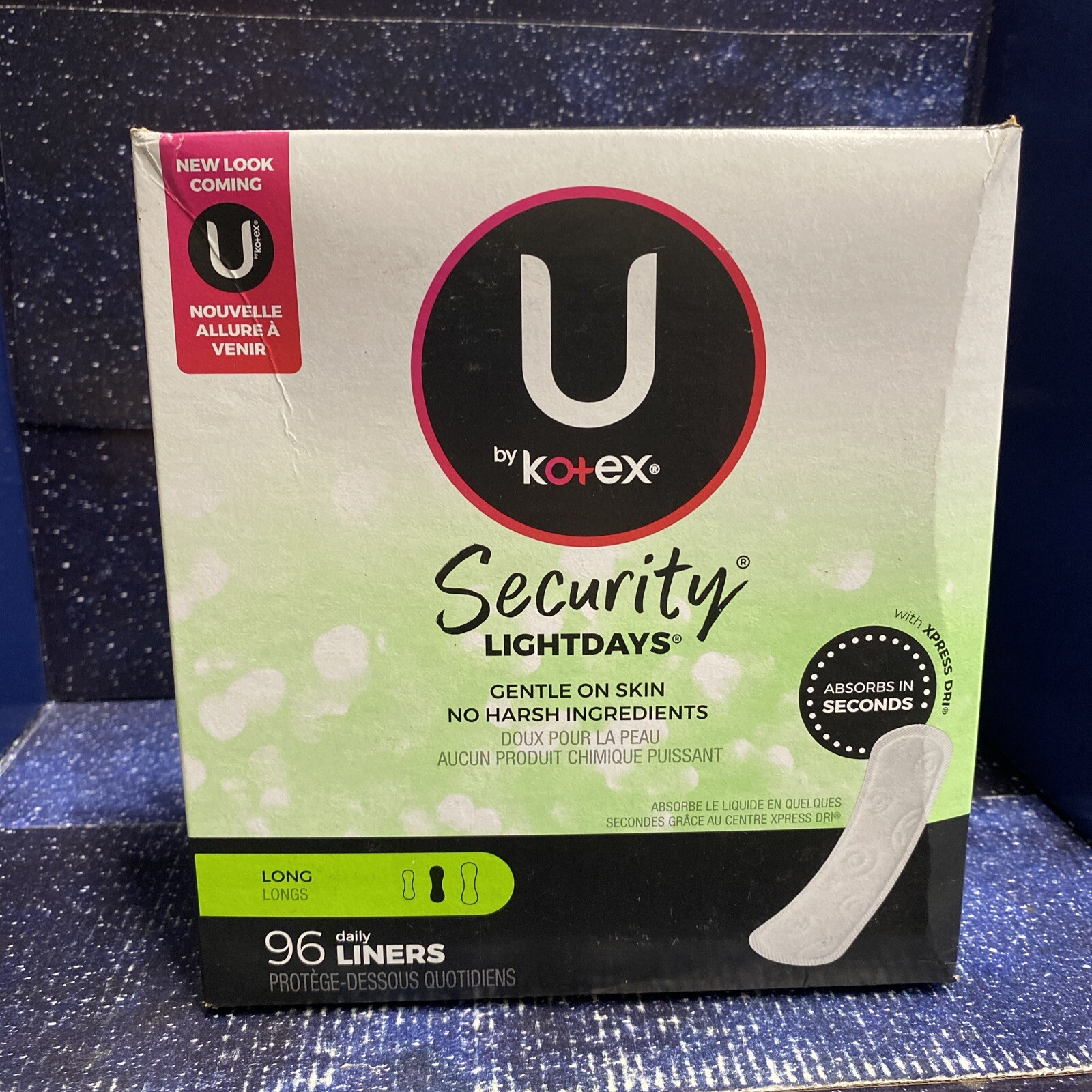 U by Kotex Security Lightdays Daily Liners Long 96 Ct