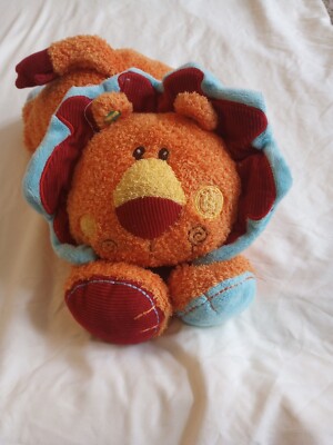 Mary Meyer Li'l Lively Lion Cheery Cheeks Floppy Orange Plush Toy ...
