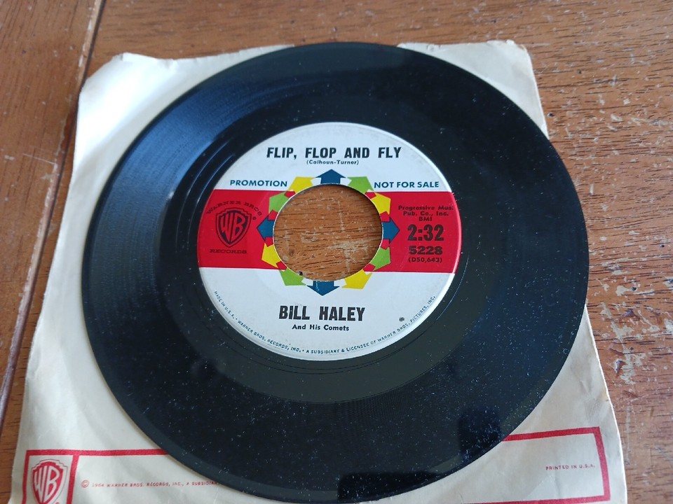BILL HALEY and his COMETS,FLIP,FLOP AND FLY/ WB, WHITE LABEL PROMO 45 ...