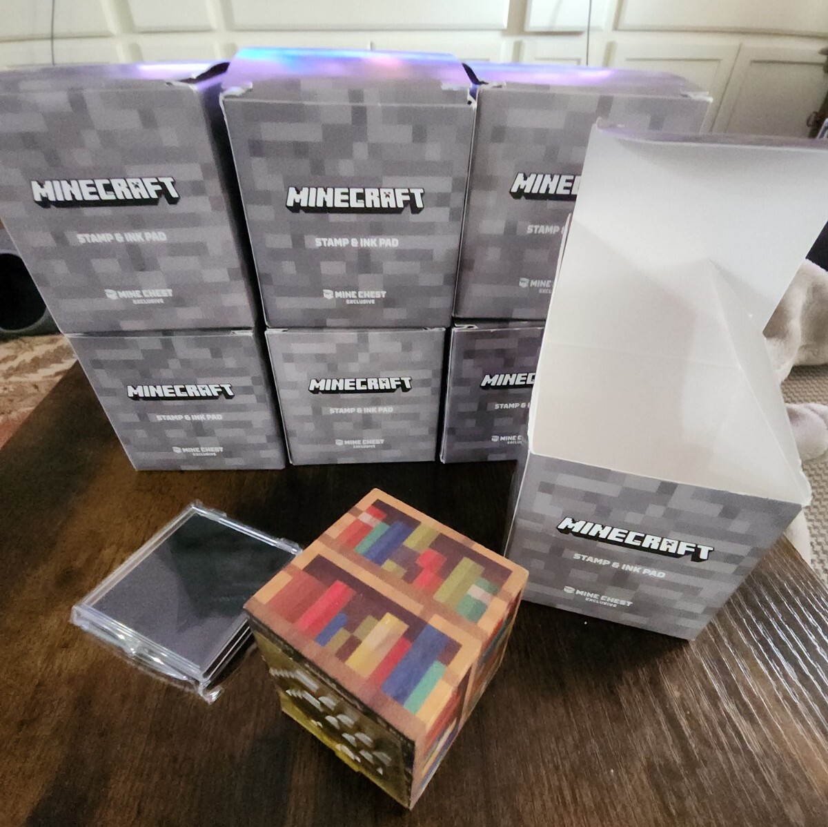 Minecraft Stamp and Ink Pad Loot Crate Mine Chest EXCLUSIVE Lot Of 7 | eBay