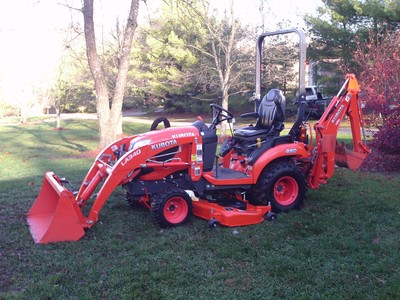 Tractors - 4X4 Compact Tractor Loader Backhoe